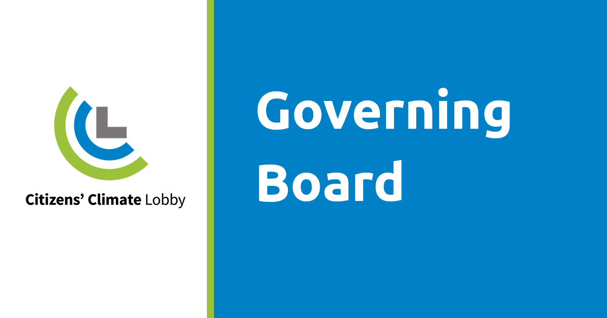 Governing Board | Citizens' Climate Lobby