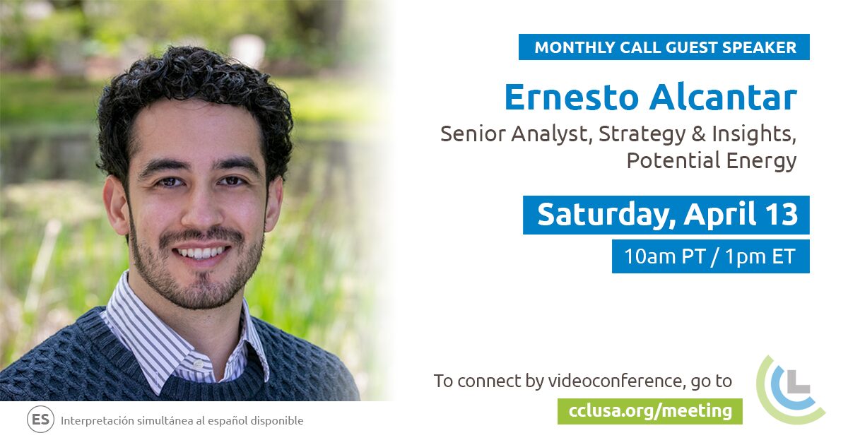 Ernesto Alcantar, Potential Energy Coalition | Citizens' Climate Lobby