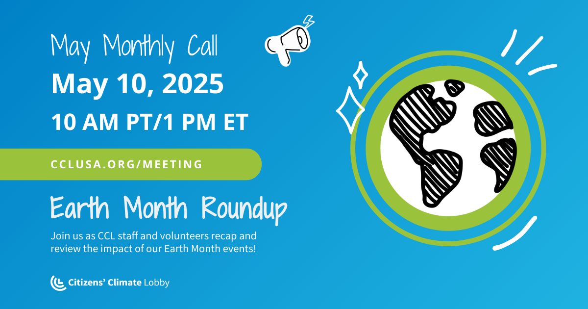 Earth Month Outreach Results | Citizens' Climate Lobby